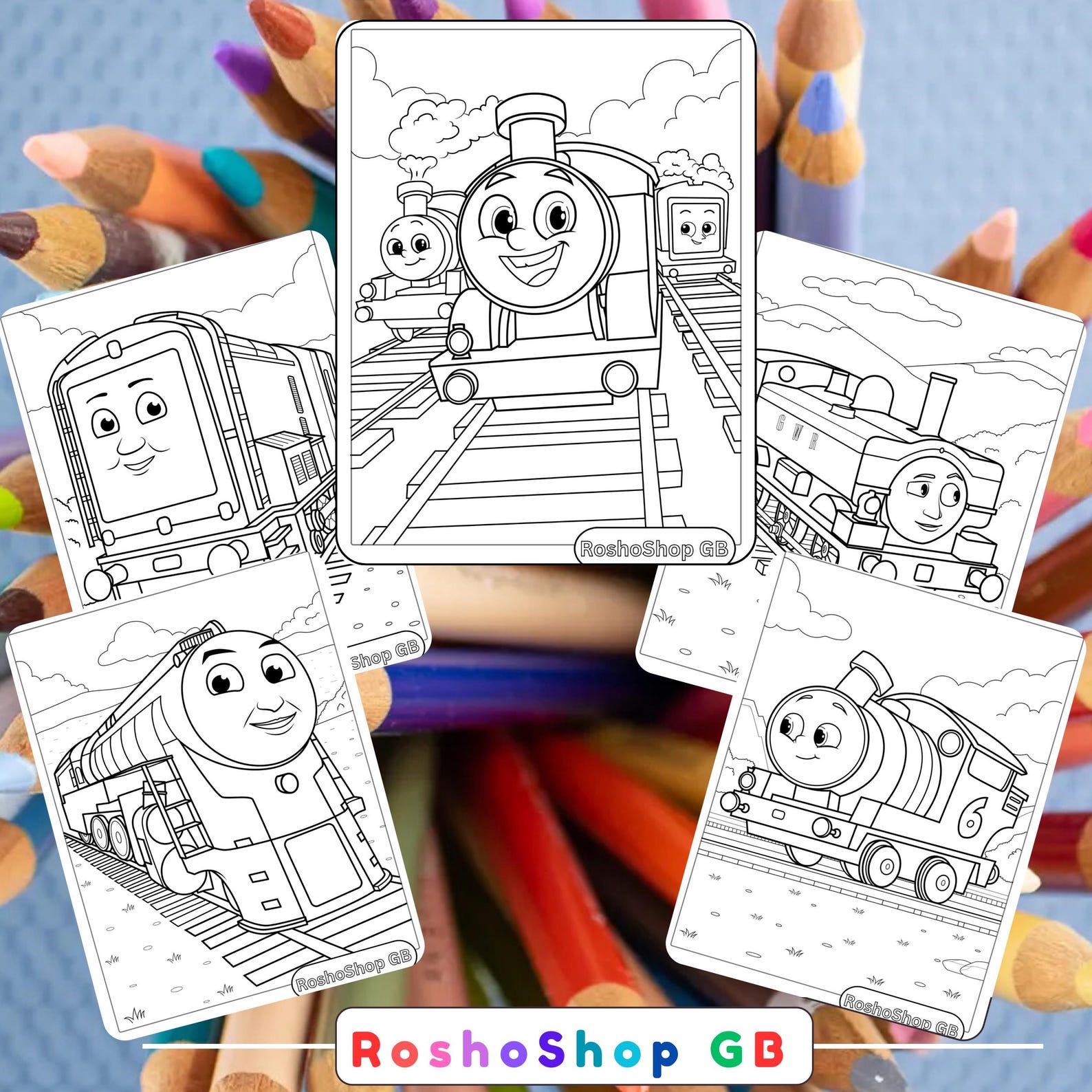 Thomas Coloring Book: Fun Adventures With Thomas & Friends Perfect for ...