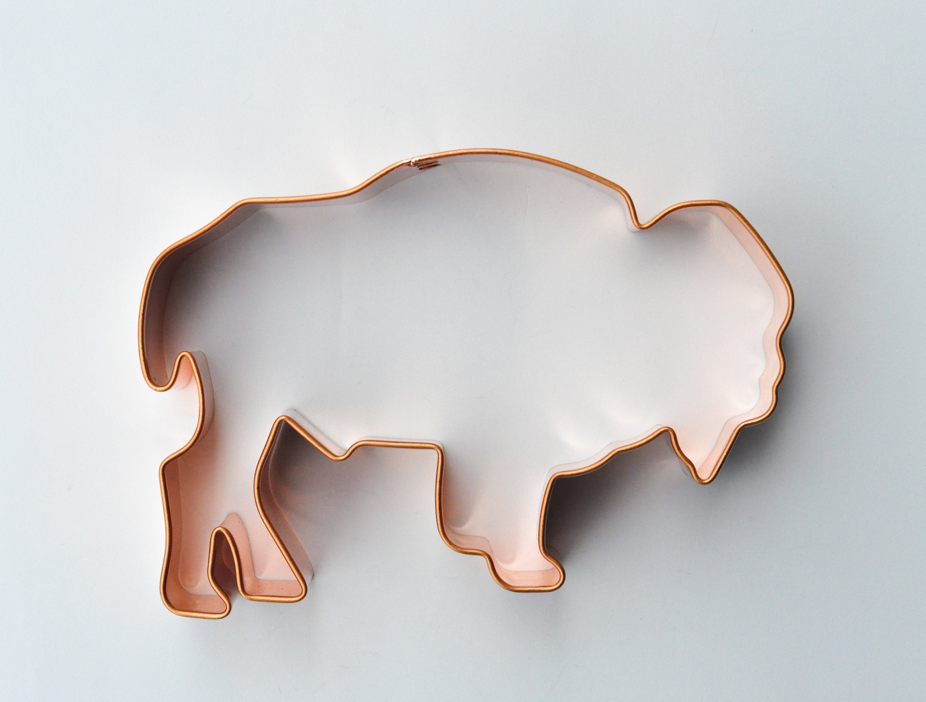 Buffalo cookie cutter by ecrandal copper cookie cutters bison | Etsy