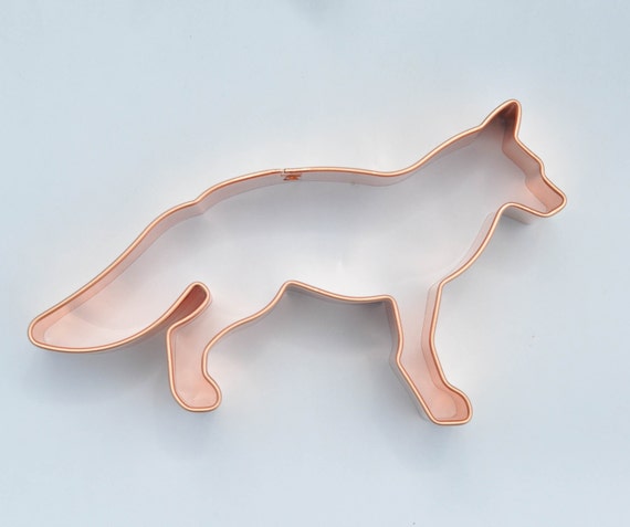 Fox Cookie Cutter by Ecrandal Copper Cookie Cutter Woodland | Etsy