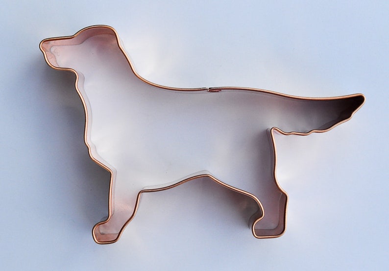 Golden Retriever Dog Cookie by Ecrandal Copper Cookie Cutters | Etsy