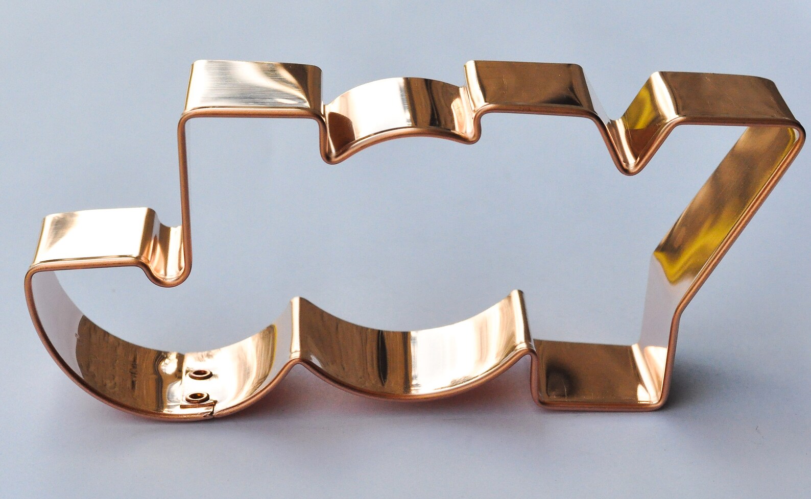 Joy Cookie Cutter by Ecrandal Copper Cookie Cutters Holiday - Etsy