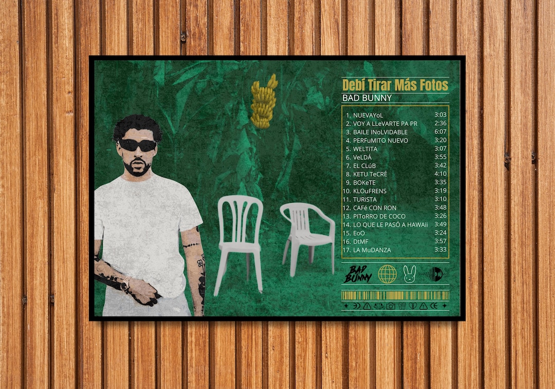 Poster debí Tirar Más Fotos Unique Design Inspired by Bad Bunny's Music ...