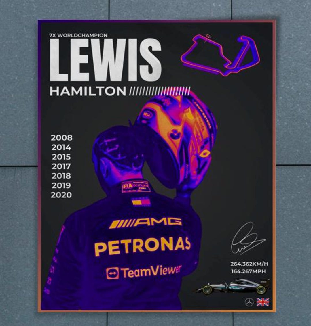 Lewis Hamilton F1- Digital Art - Etsy