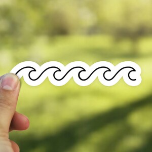 Waves Vinyl Sticker Making Waves Beach Sticker Die Cut - Etsy