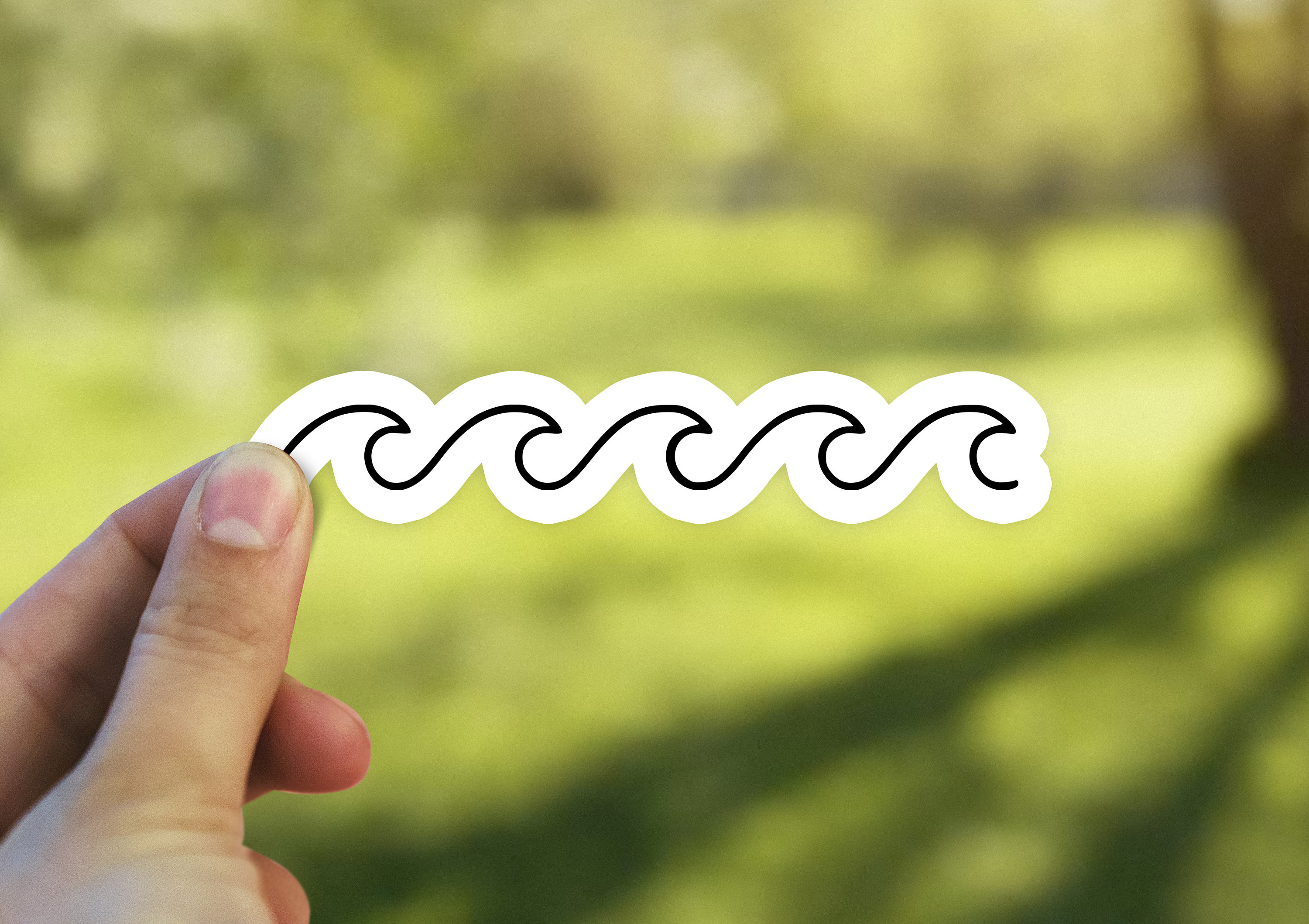 Waves Vinyl Sticker Making Waves Beach Sticker Die Cut - Etsy