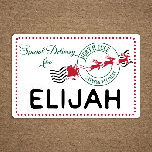 Special Delivery Christmas Stickers . From Santa Labels . - Etsy