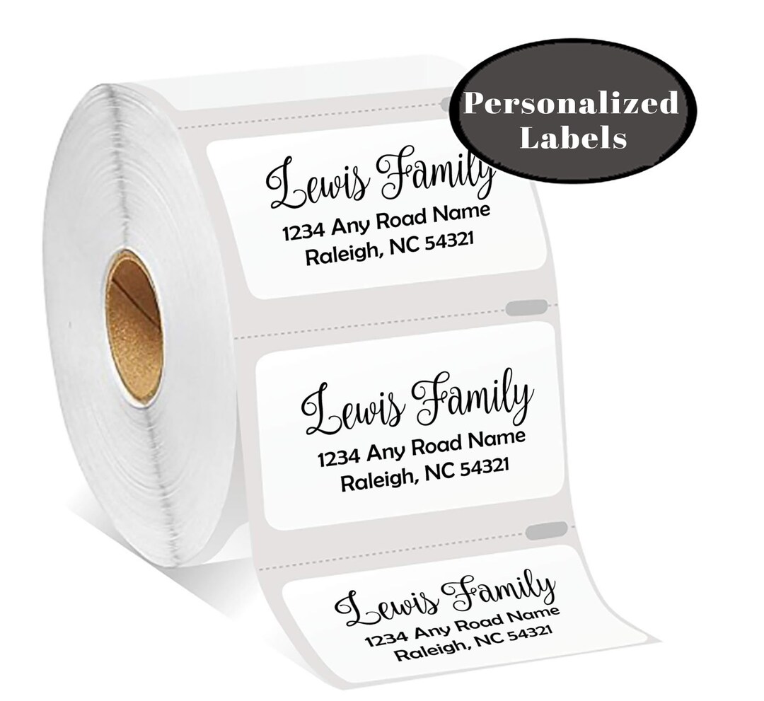 Custom Return Address Labels | 1" X 2" Stickers | Bill Pay | Roll ...