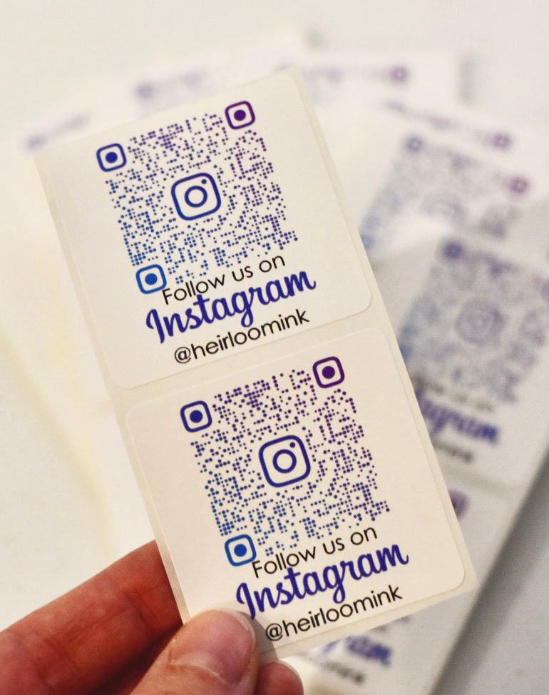 PERSONALIZED QR Code Labels Etsy Shop Packaging Stickers - Etsy