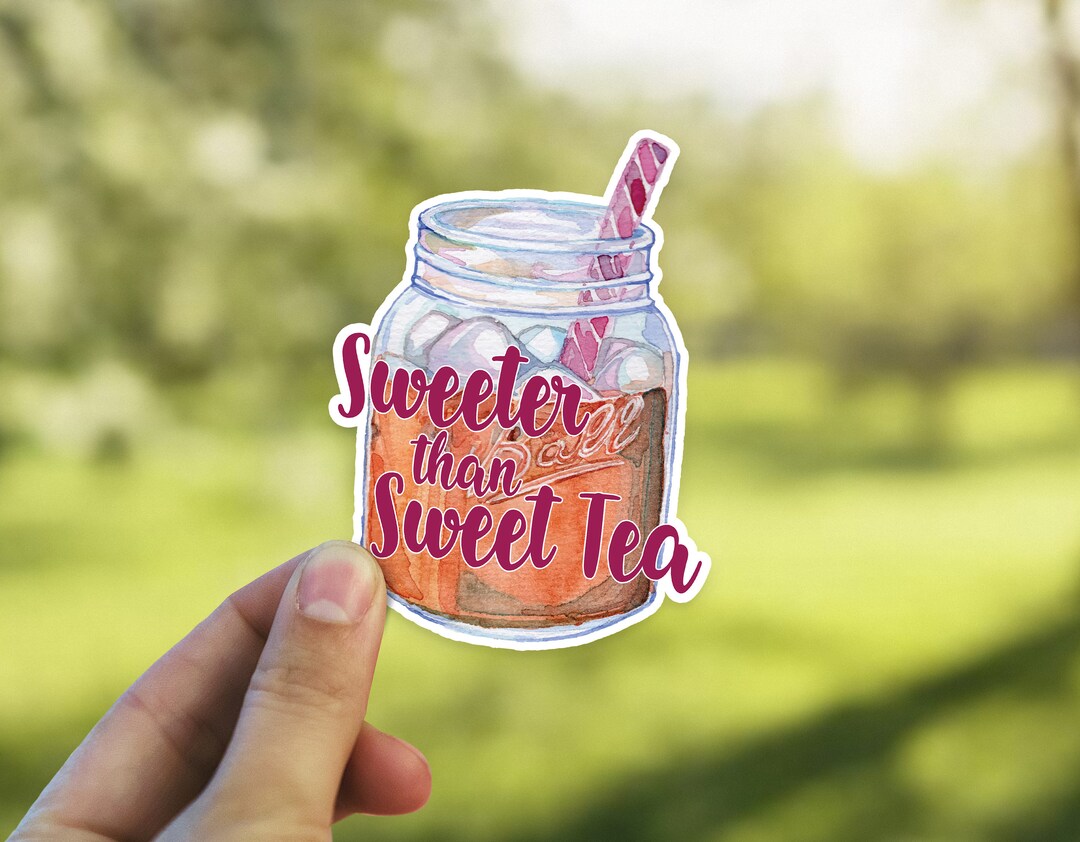 Sweeter Than Sweet Tea Sticker | Southern Country Laptop Sticker ...