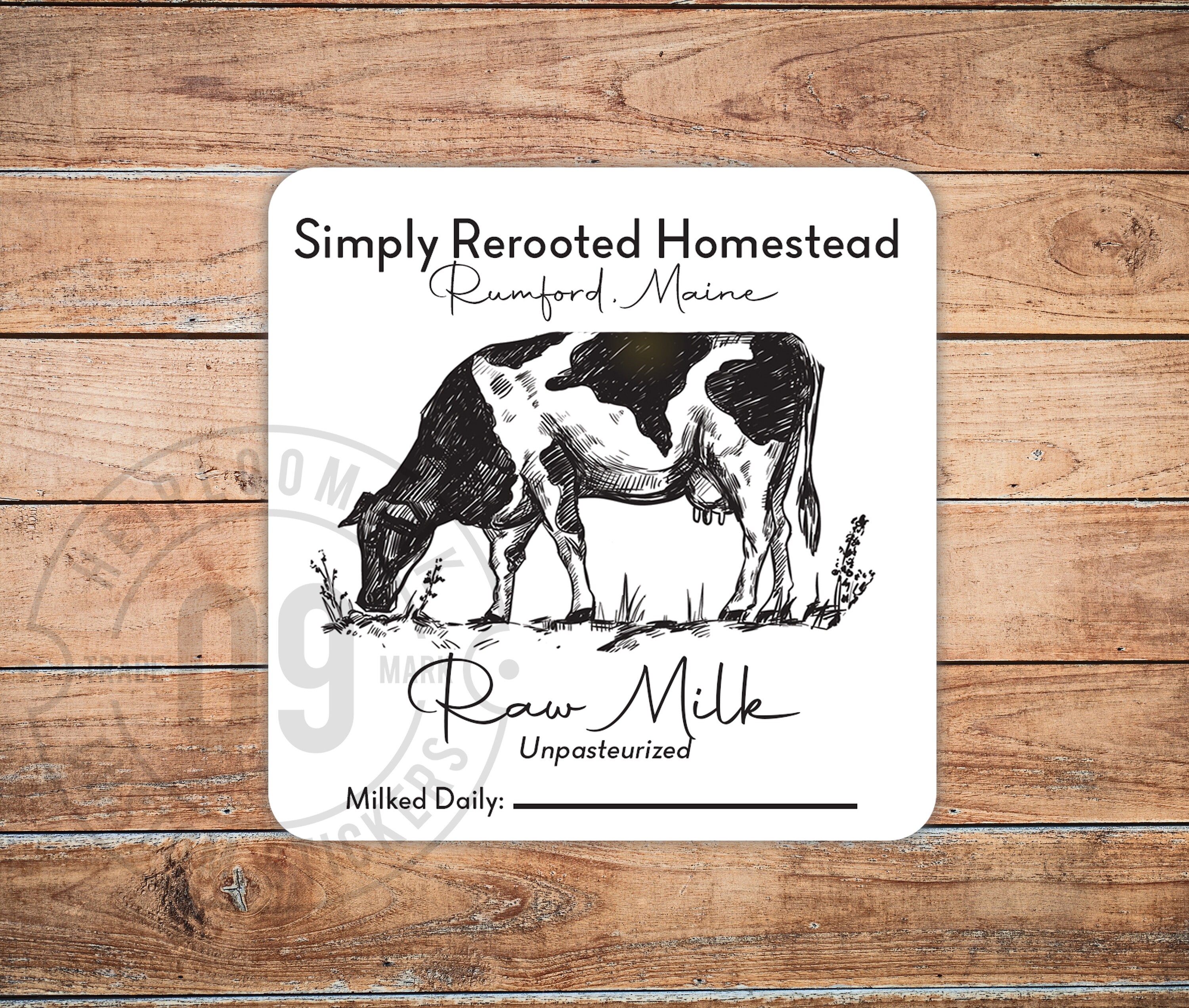 100 Labels PERSONALIZED | Vintage Farm Fresh Milk Labels - Etsy