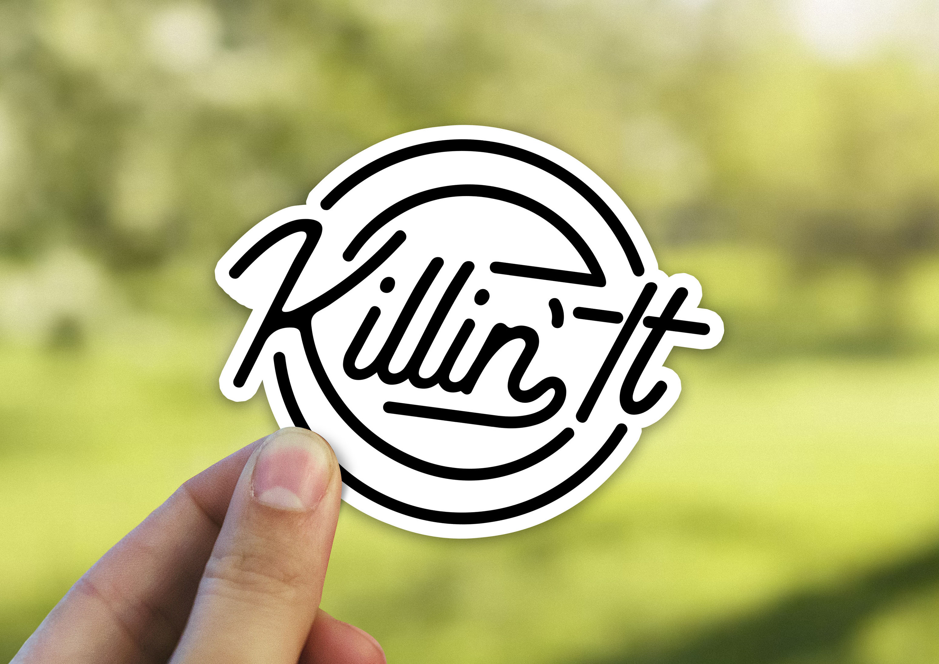 Killin It Sticker Motivation Killing It Sticker Quote Die | Etsy