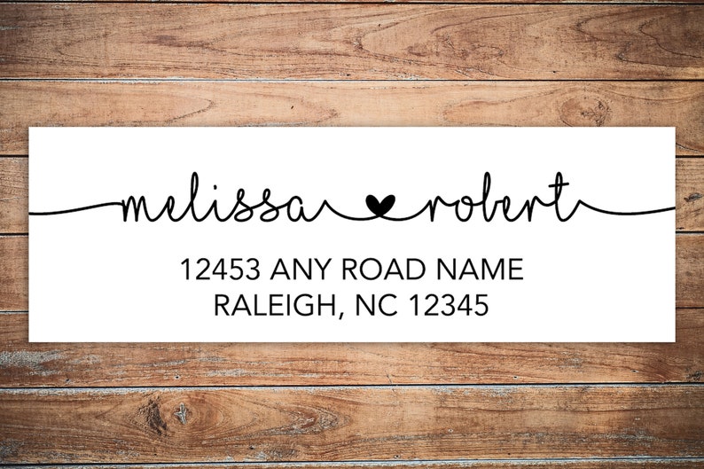 Return Address Labels Personalized Rectangle Return Address | Etsy