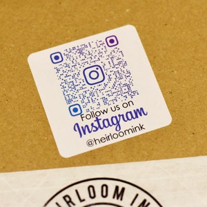 PERSONALIZED QR Code Labels | Etsy Shop Packaging Stickers | Small Shop ...