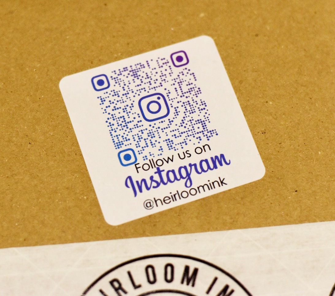 PERSONALIZED QR Code Labels Etsy Shop Packaging Stickers - Etsy
