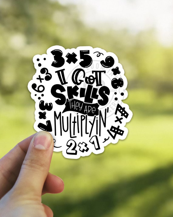 I Got Math Skills Sticker Teacher Sticker I Heart Math Die | Etsy