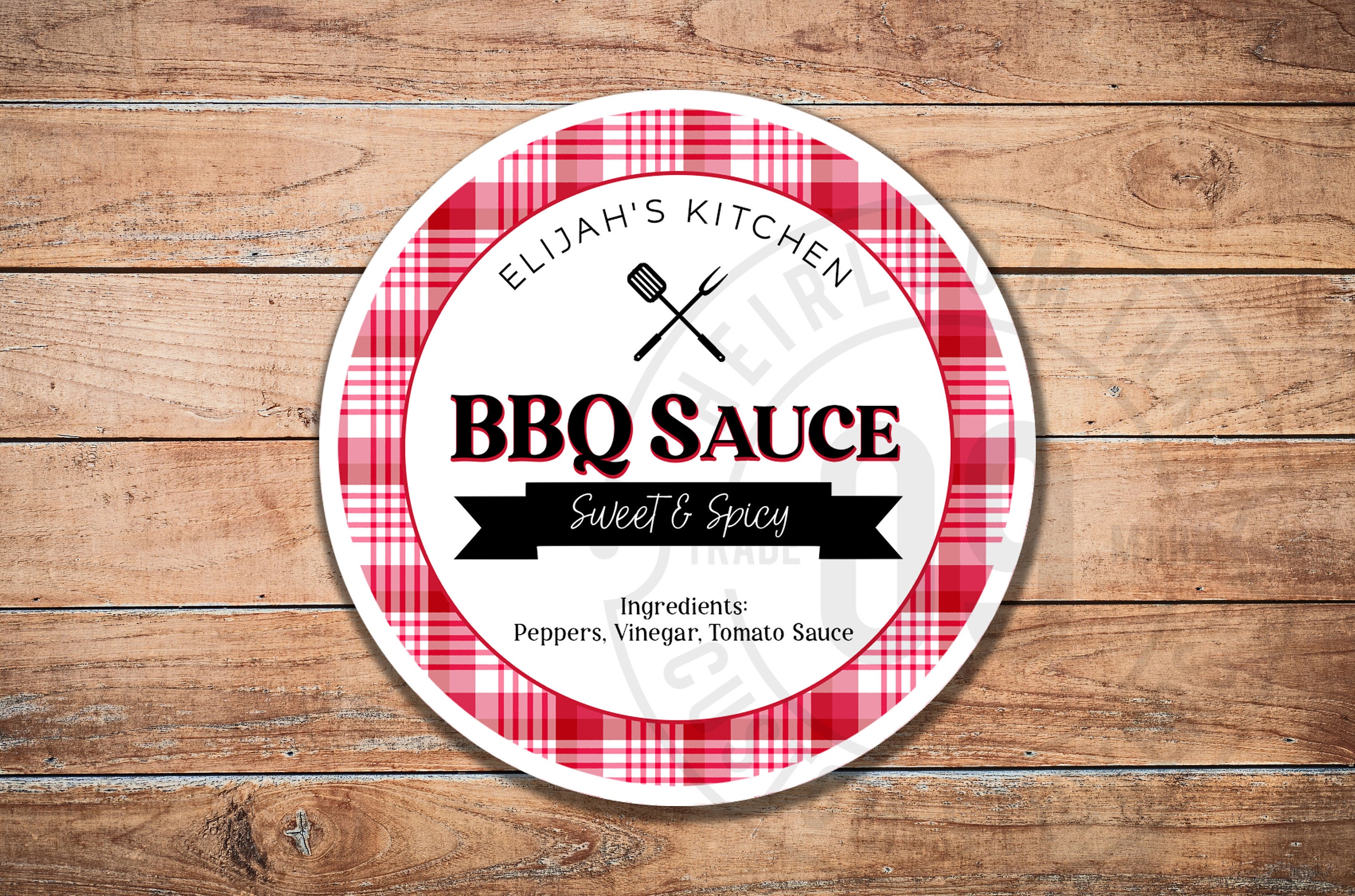 Bbq Sauce Label Template