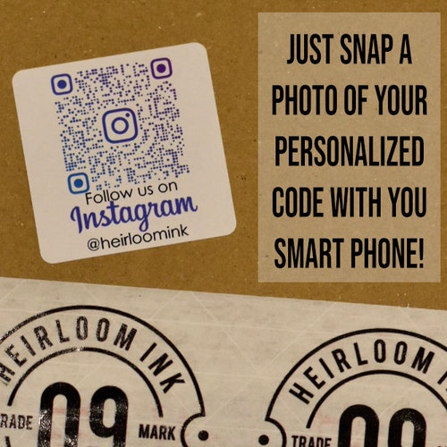 PERSONALIZED QR Code Labels Etsy Shop Packaging Stickers - Etsy