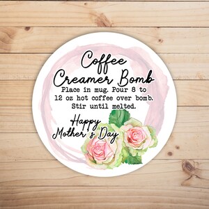 100 Labels - Coffee Creamer Bomb Stickers | Instant Flavored Coffee ...