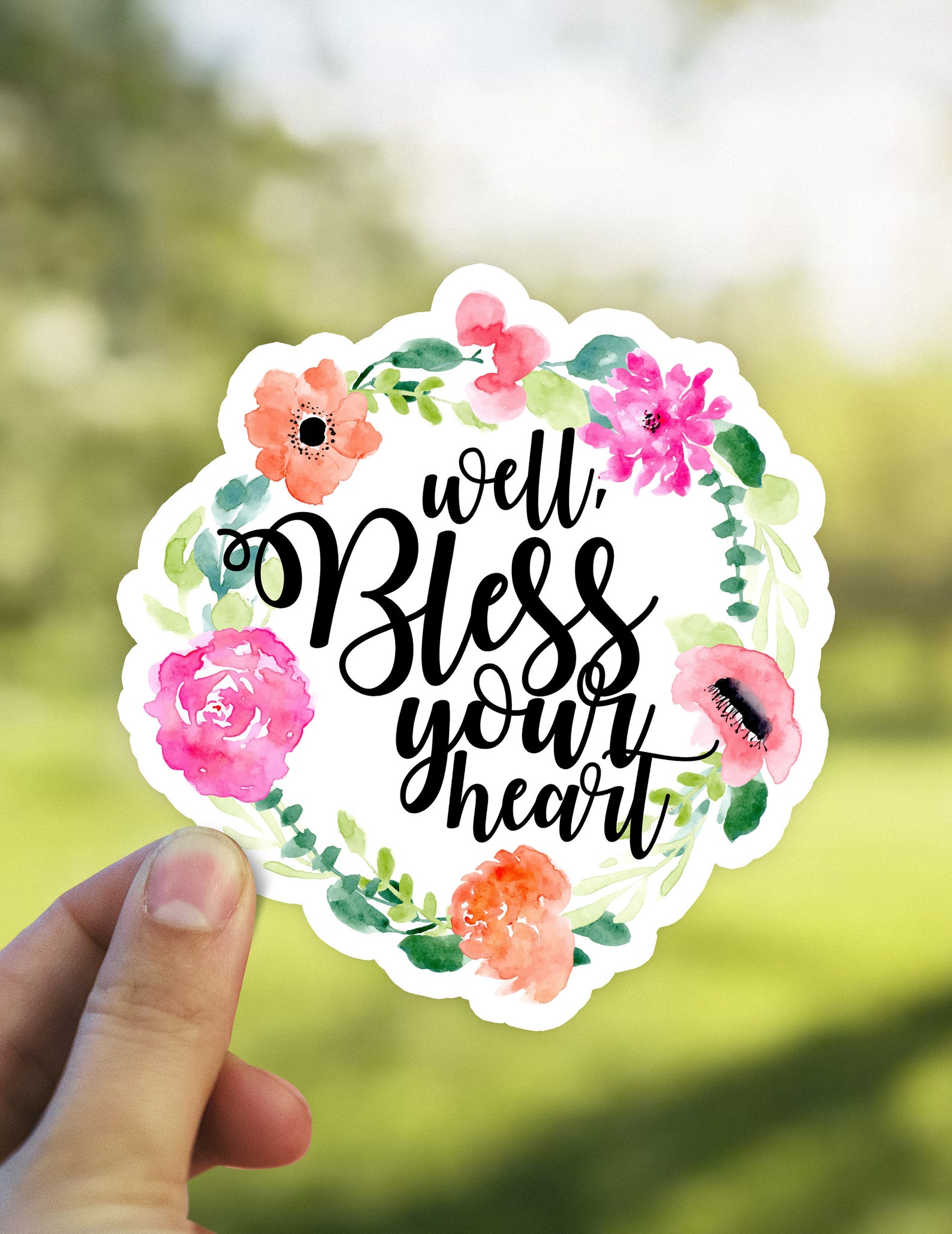 Well Bless Your Heart Vinyl Sticker Southern and Sweet Decal - Etsy
