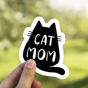 Cat Mom Vinyl Sticker Must Love Cats Sticker Label I Love - Etsy