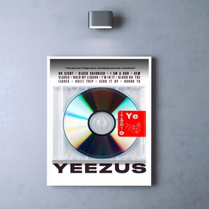 Kanye West "yeezus" Album Poster – High-quality Print - Etsy