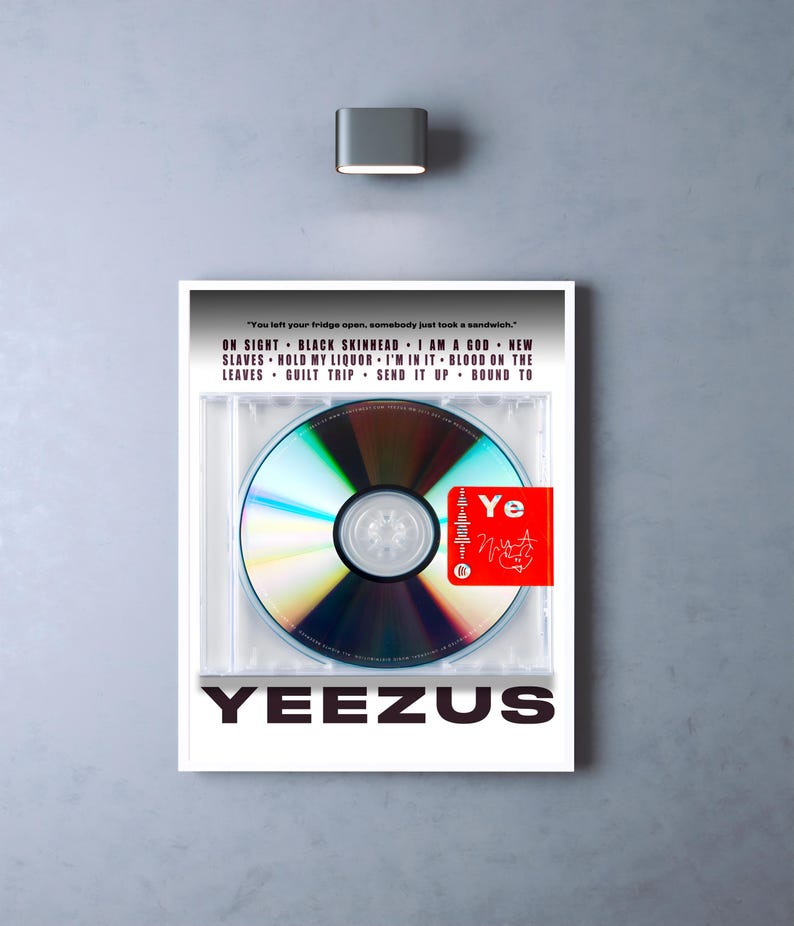 Kanye West "yeezus" Album Poster – High-quality Print - Etsy