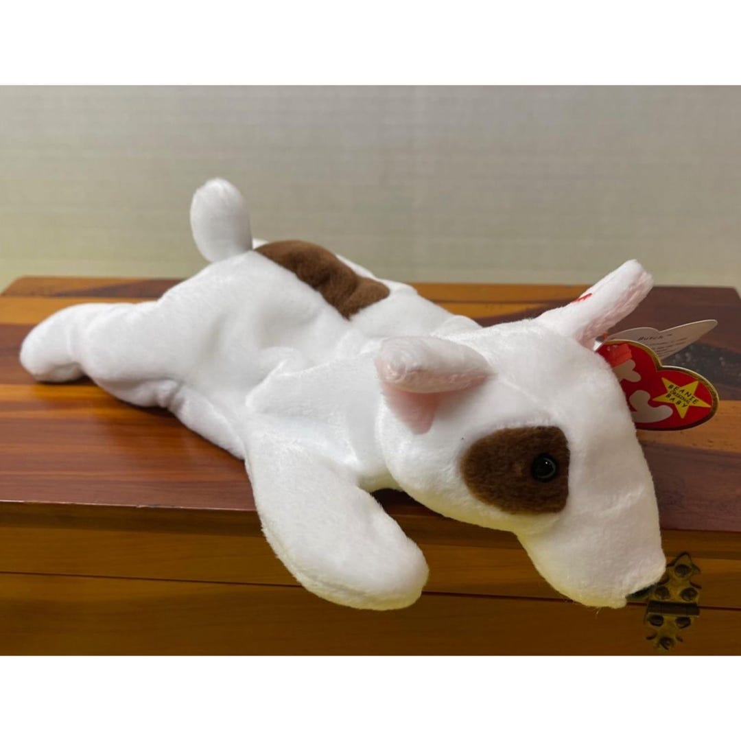 TY Beanie Baby 1998 Butch the Bull Terrier Retired Tags Plush Toy ...