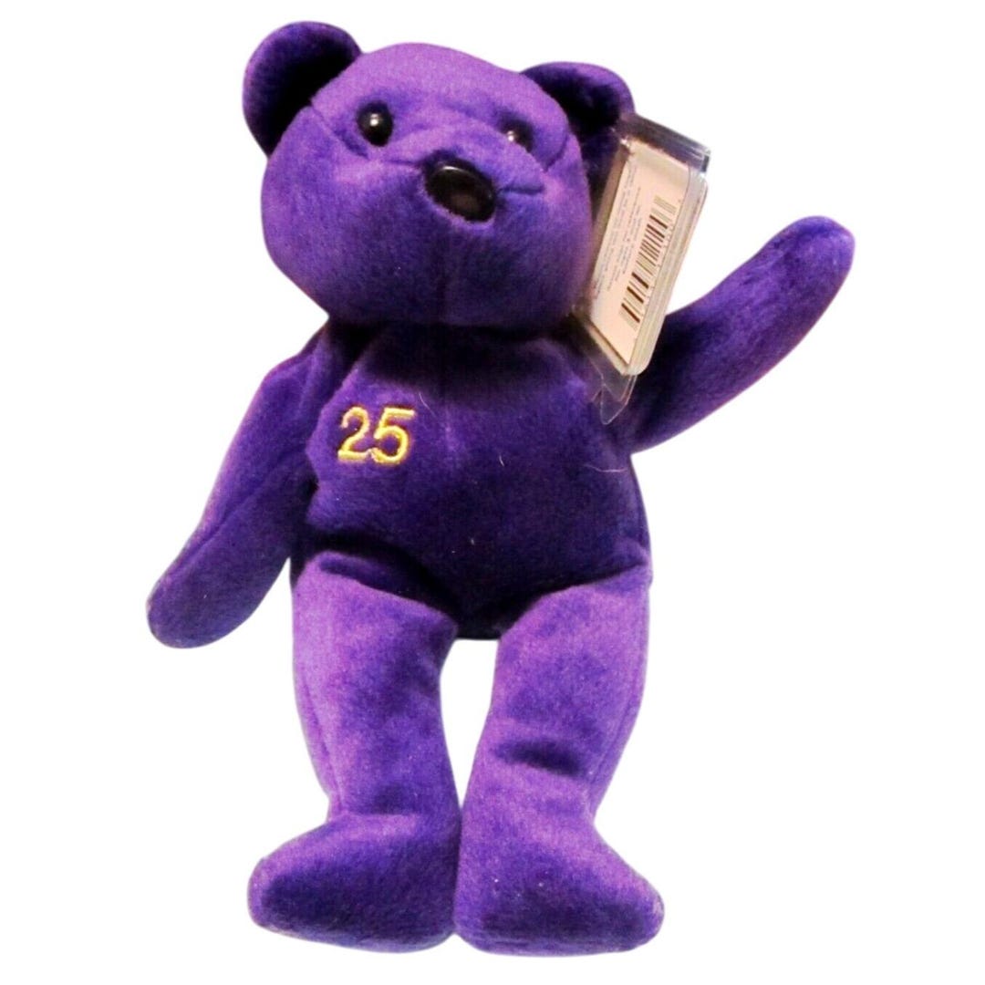Bamm Beano's Mark Mcgwire #25 Bear Purple Plush Stuffed Baseball MLB ...