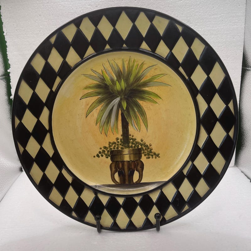 Harlequin Plates - Etsy