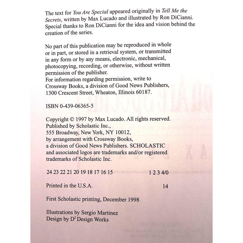 Max Lucado Children's Books Self-esteem Family Reading Bedtime Story ...