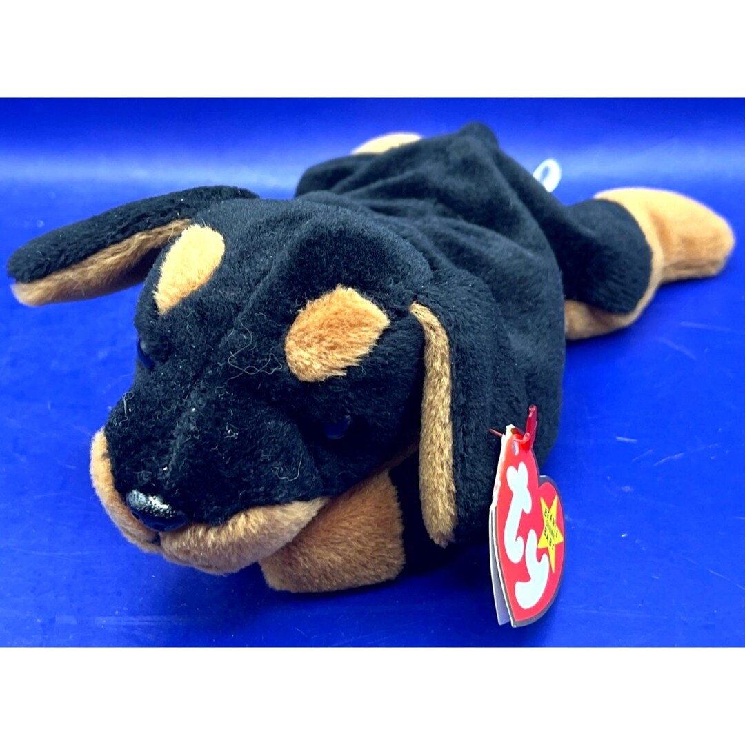 Ty Beanie Babies Doby Doberman Dog Puppy Beanbag Plush Toy Stuffed ...
