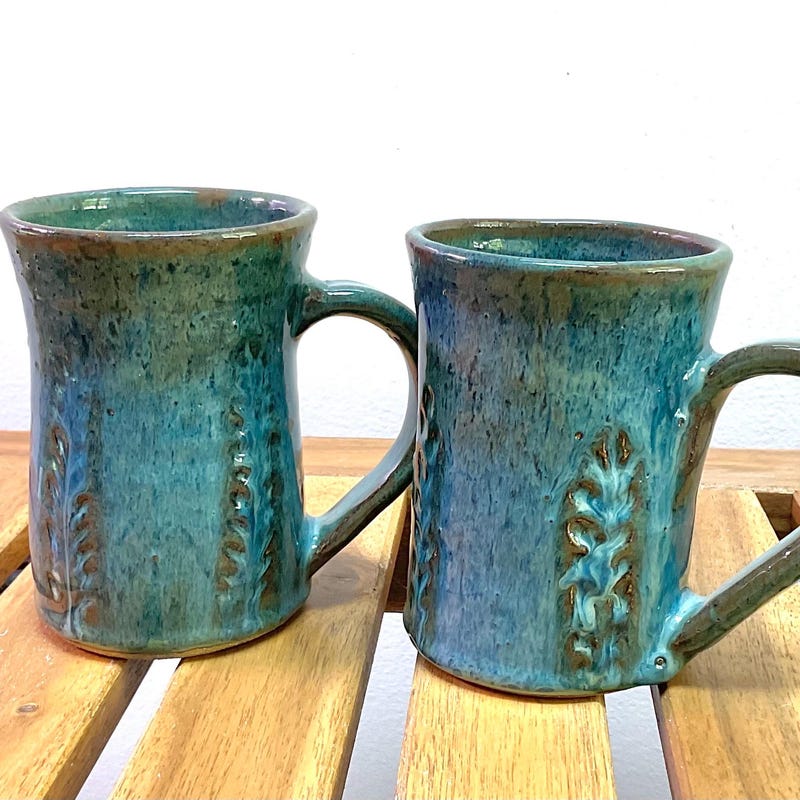 Carved Ceramic Mug - Etsy