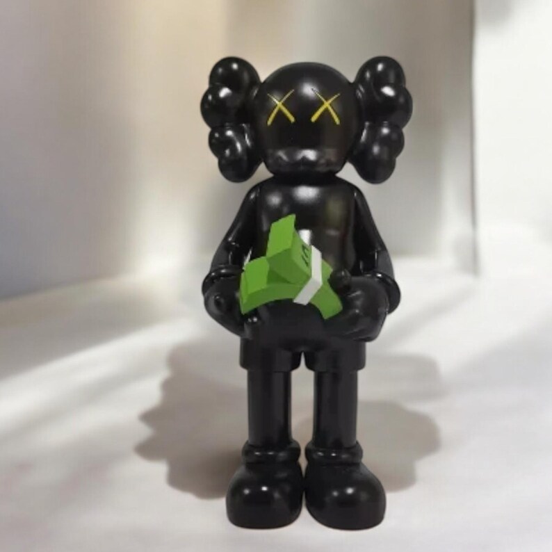 Kaws-inspired Money Counting Statue Modern Art Decor for Home & Office ...