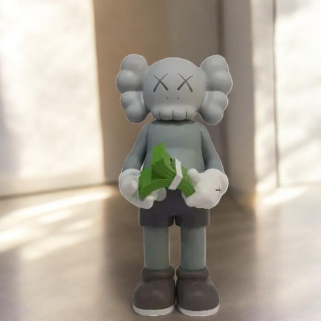 Kaws-inspired Money Counting Statue Modern Art Decor for Home & Office ...