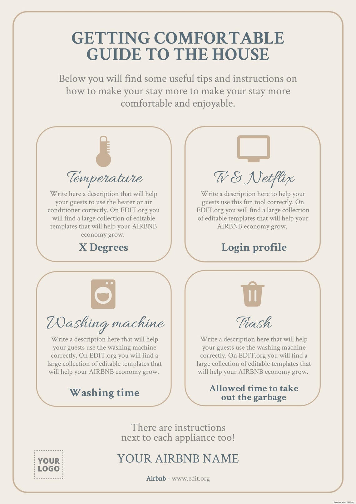 Air Bnb Rules Template - Etsy