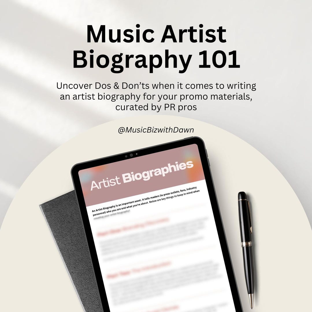 How To: Music Artist Biography - Etsy