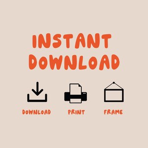 ABC Poster, Groovy Retro Printable for Nursery, A3 and A4 Size ...