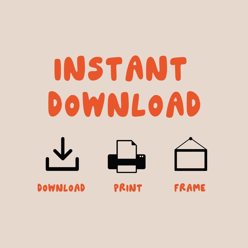 ABC Poster, Groovy Retro Printable for Nursery, A3 and A4 Size ...