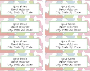 30 Florida Florals Address Labels- Sheet of 30 Labels, in 3 Varieties ...