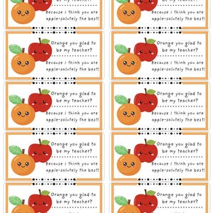 Apples and Oranges Stickers-teacher Appreciation Stickers - Etsy