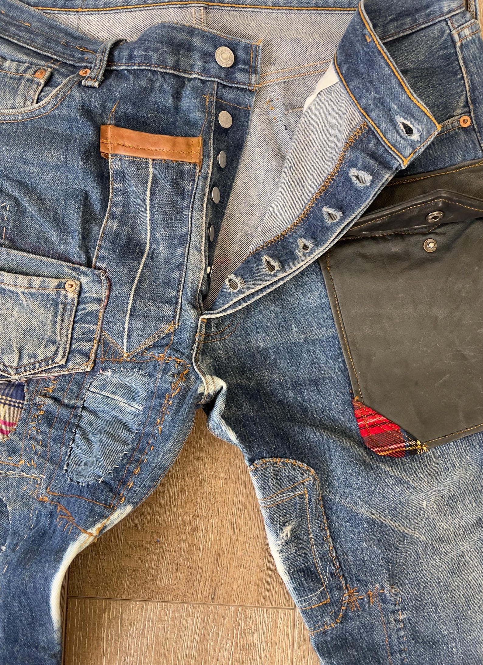 Levi’s 501xx Jeans — 1990s, #524 Rivets, Contrasting Fades, Ragged ...