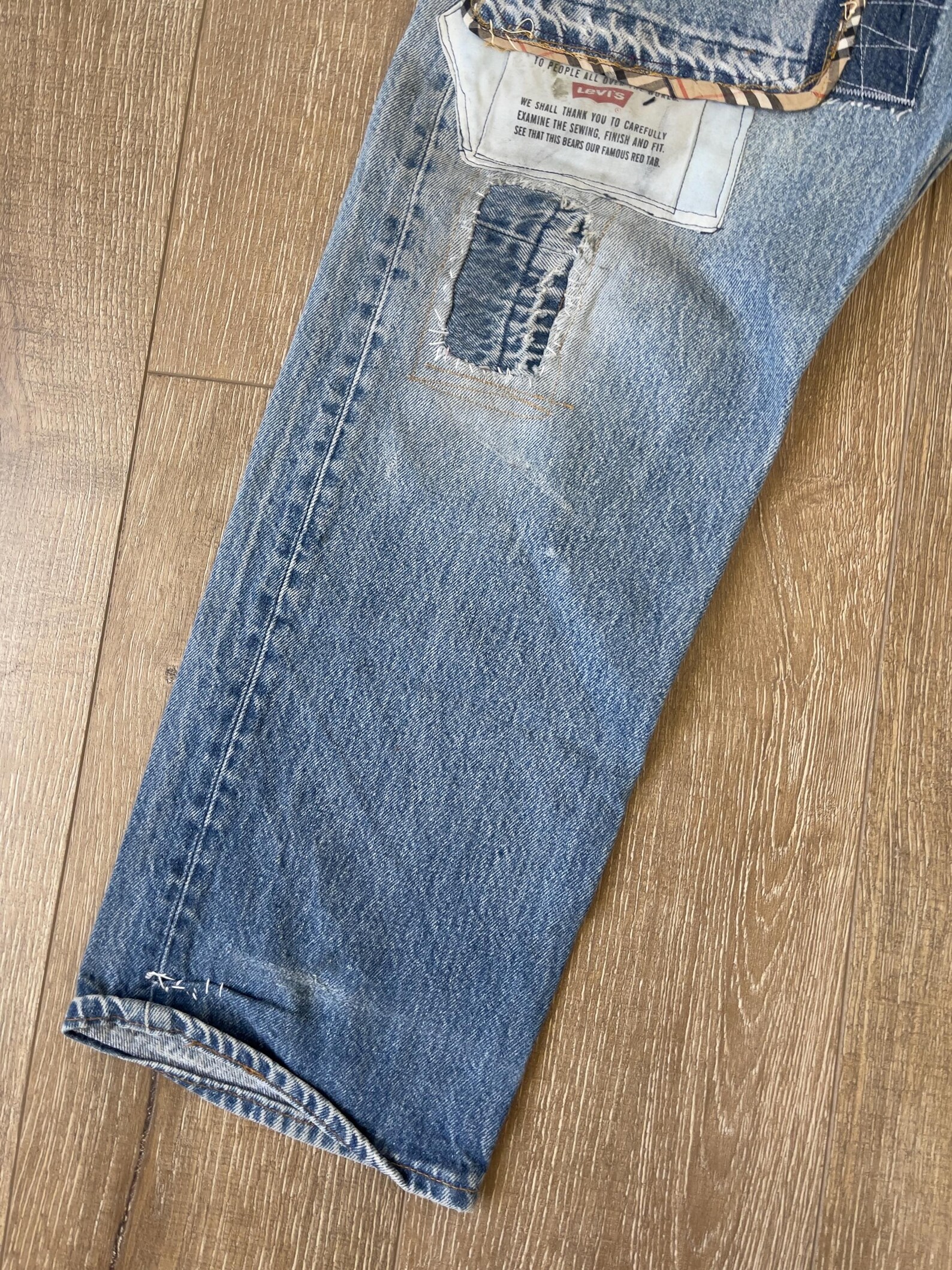 Vintage Levi’s 501xx Jeans Men — 90s, ADDED POCKETS, #553 Rivets, Denim ...