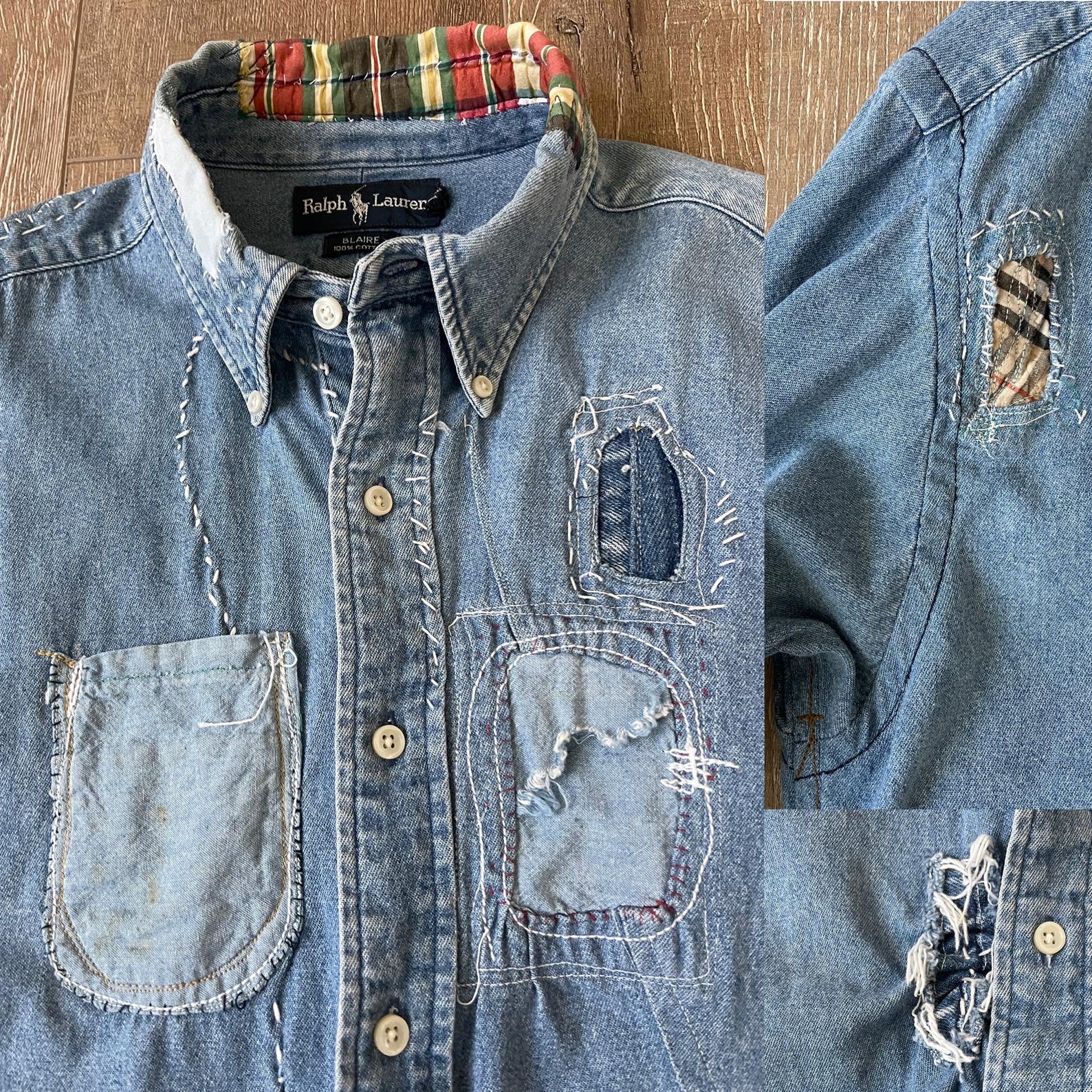 Chest 44 — Hand-stitched + Redesigned Shirt — Single Dart Application ...