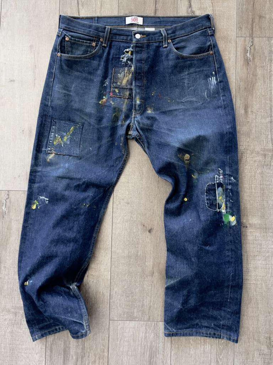 W38 L27.5 — 501 Dark Indigo Denim Personal Jeans — Great Fades ...