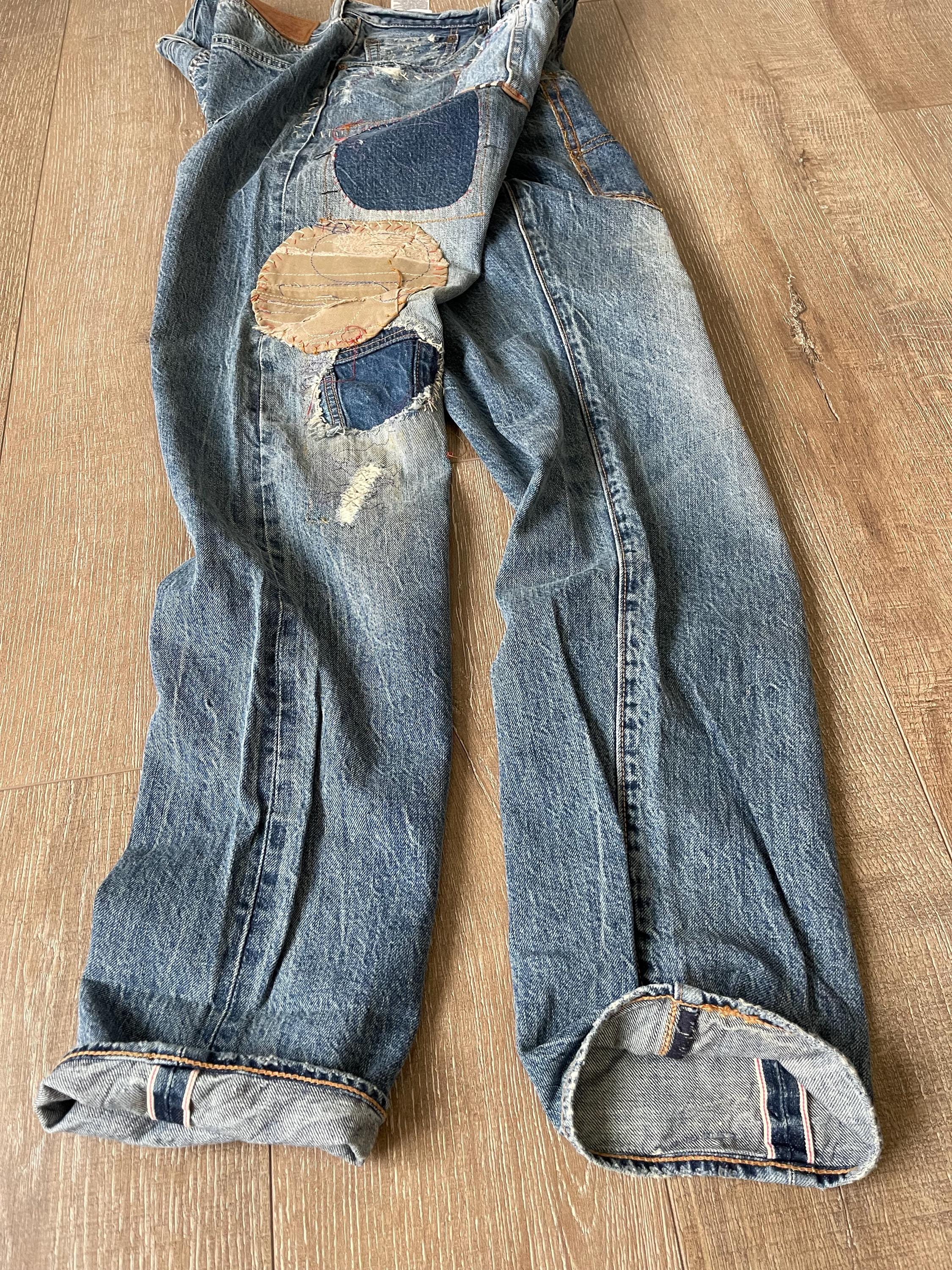Levis 501 CT SELVEDGE Engineered Multi-pockets, Fancy Patchwork ...
