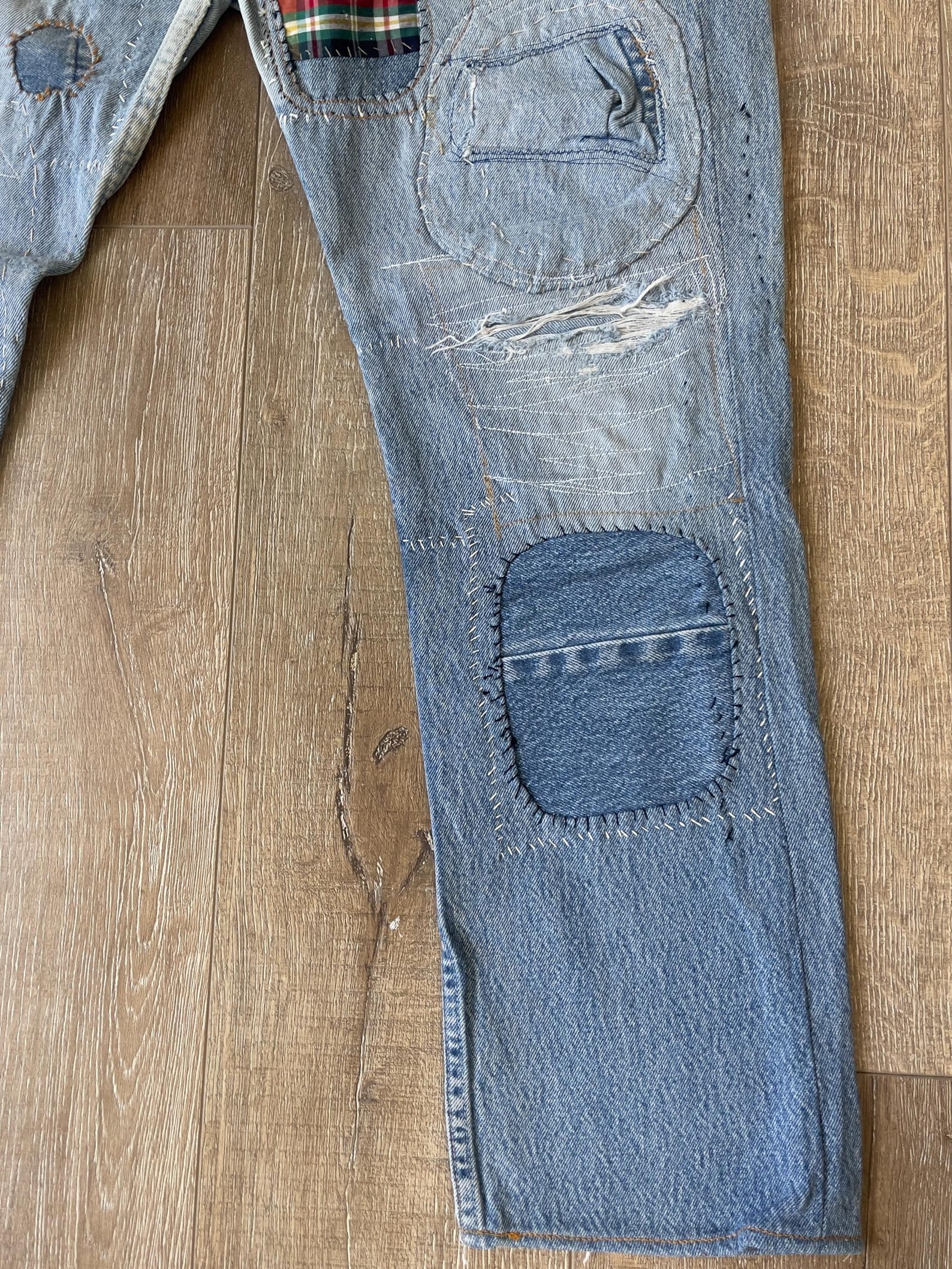 W35 L28 — vintage Jeans Men 501 — 1990s, Denim Rework, Fades, Great ...