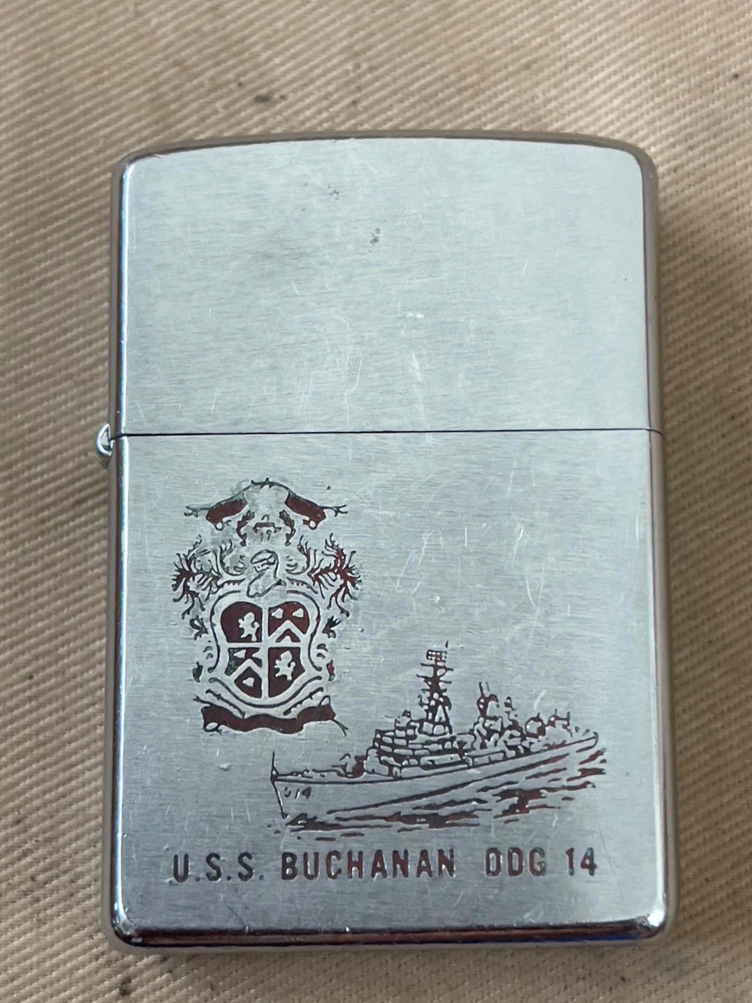 Vintage 1971 Zippo Lighter — US Navy, USS Buchanan, DDG 14 - Etsy