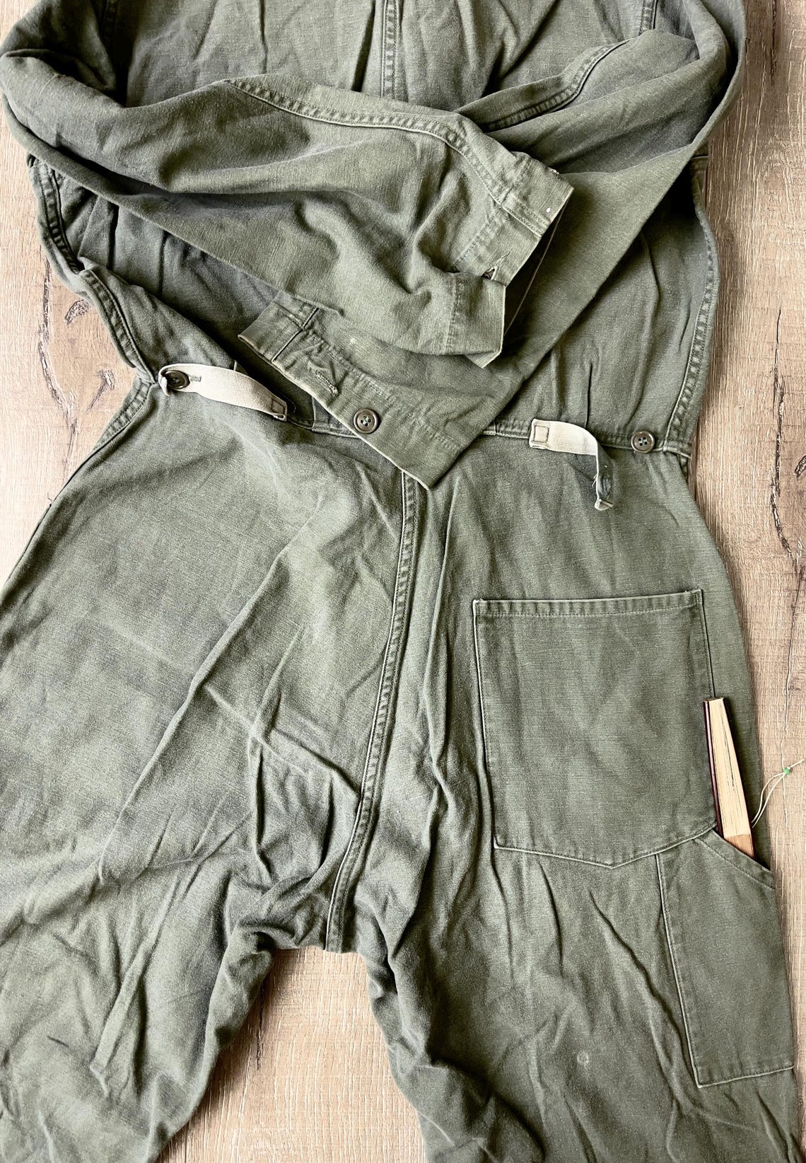 Chest 46 — Vintage US Army Coveralls — Type 1, 100% Cotton Sateen ...