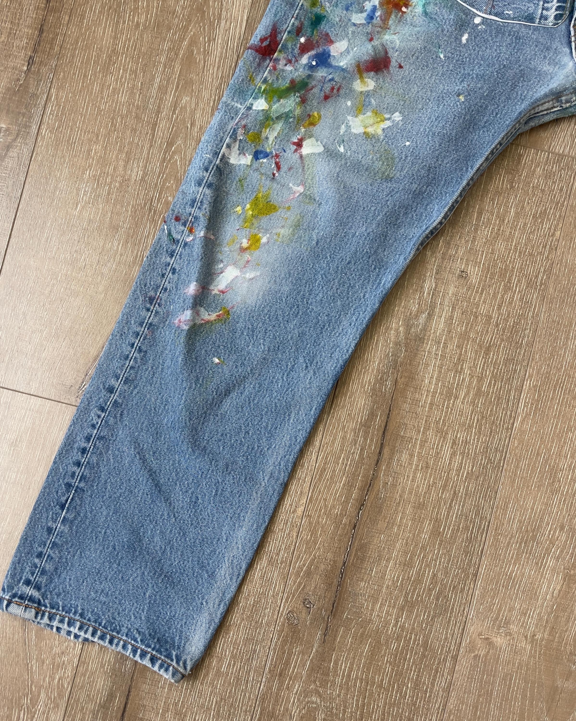 W38.5 L29.5 — 501 Jeans Men — NON-RIVET, Denim Rework, Fades ...