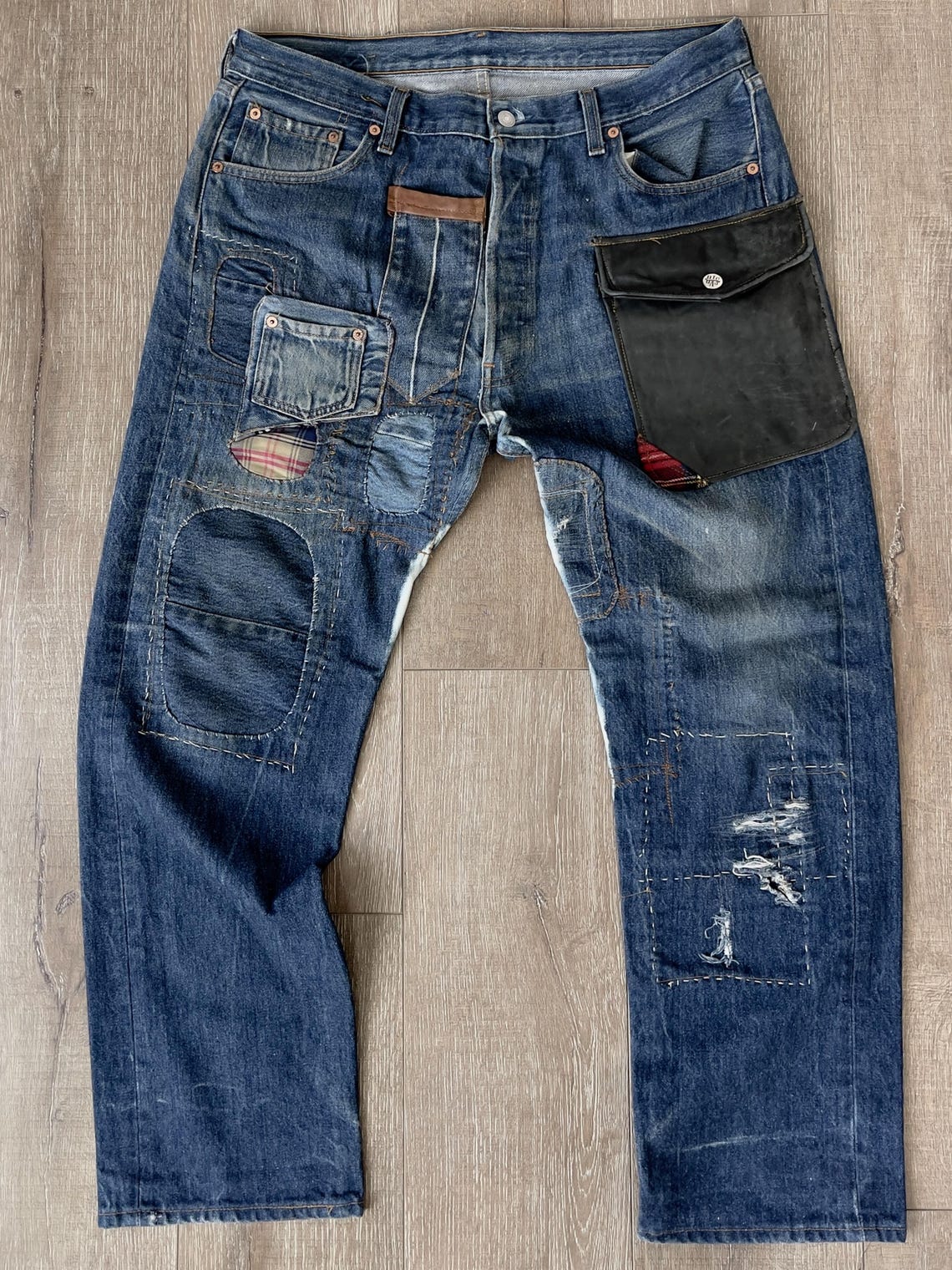 Levi’s 501xx Jeans — 1990s, #524 Rivets, Contrasting Fades, Ragged ...